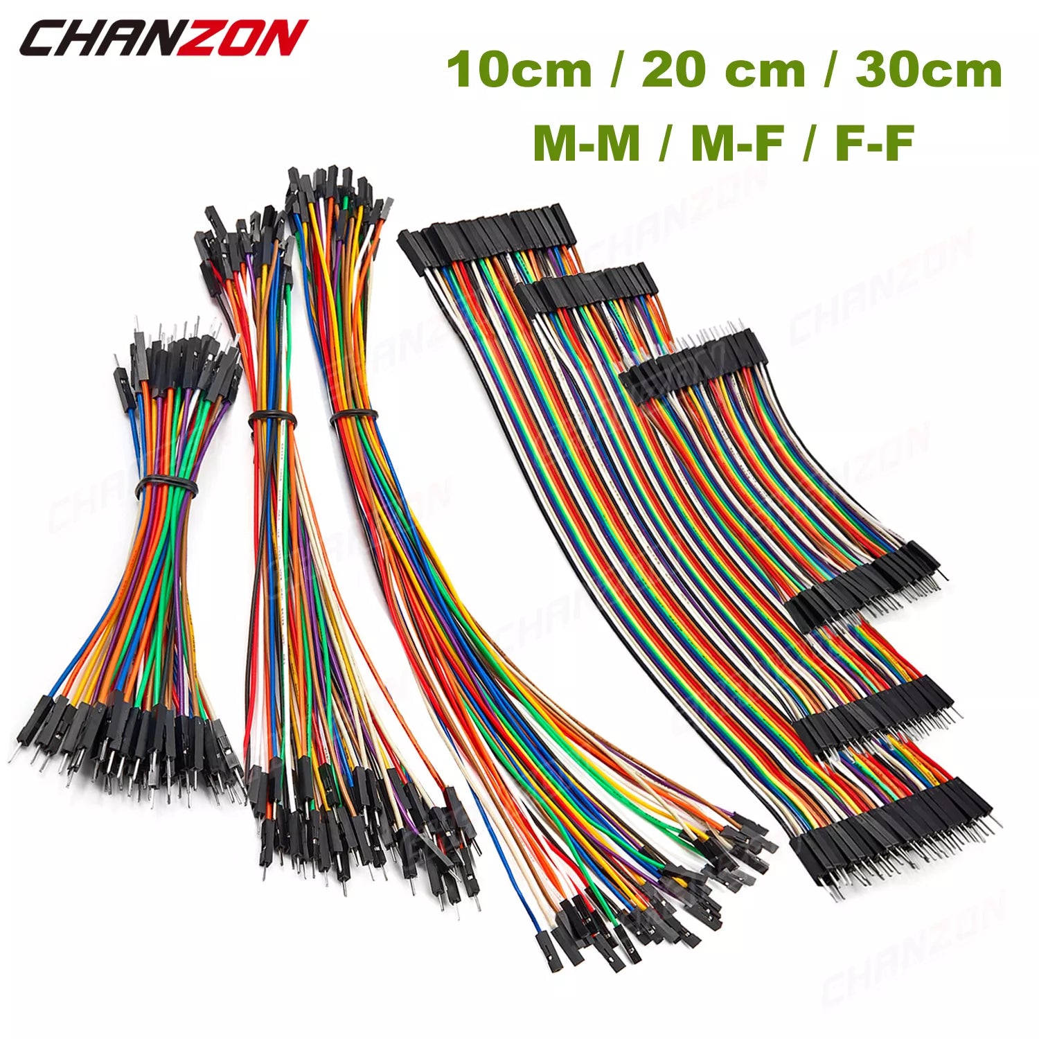 Dupont Cable Ribbon Jumper Wire Kit 10cm 20cm 30cm Male Female 24AWG C ...